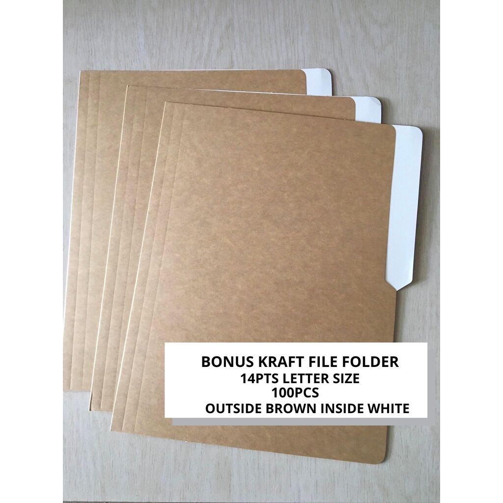 Bonus Kraft File Folder Short A4 Long Sold Per 100pcs Lazada PH