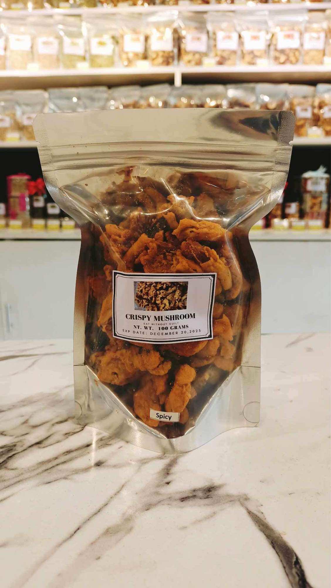 Crispy mushroom 100grams per pack available in different flavors ...