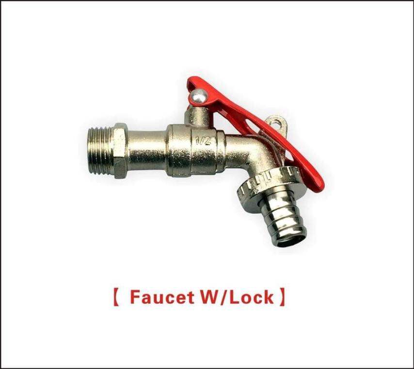 Heavy Duty Faucet w/ Lock and Hose Bibb 1/2" JF-5027 | Lazada PH