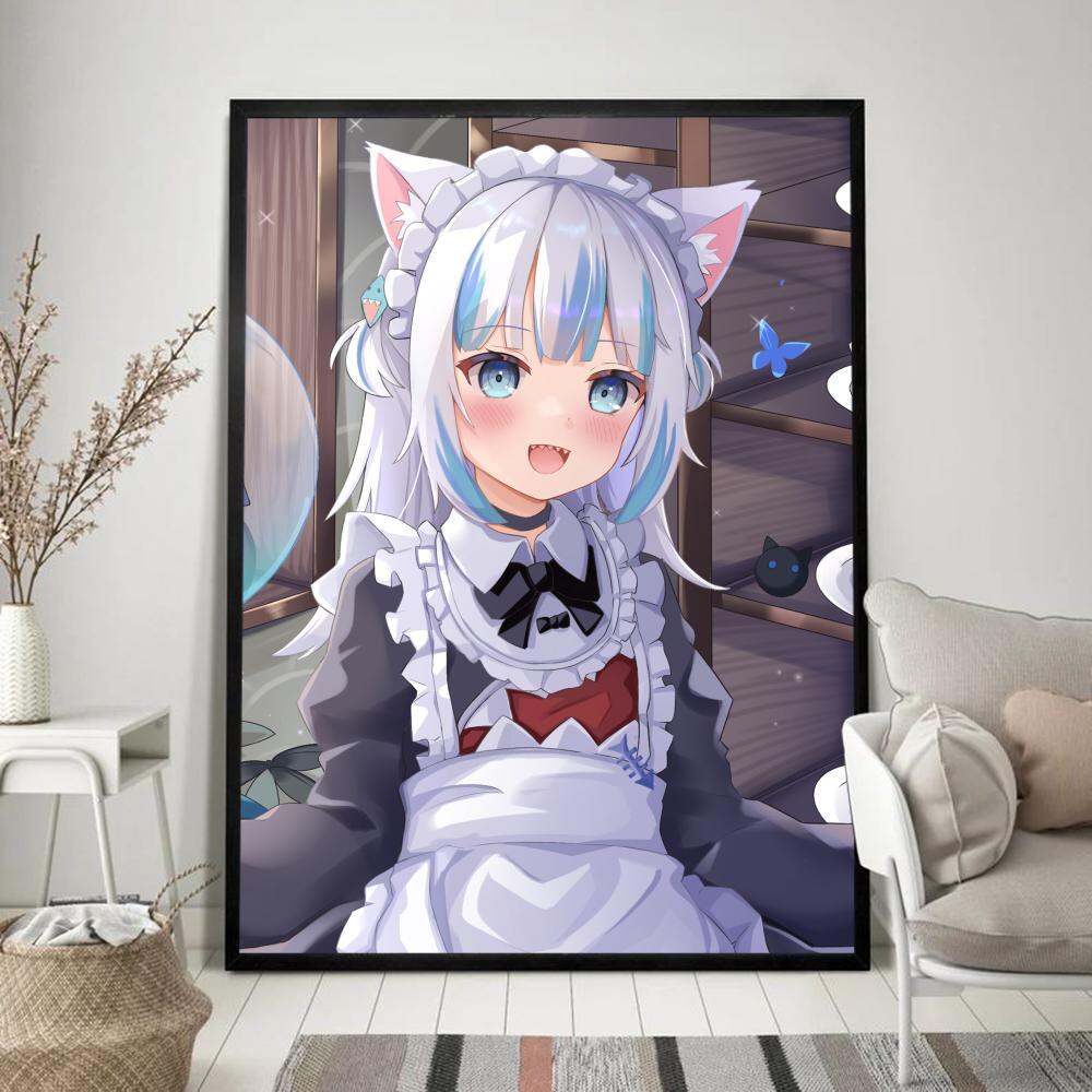 Gawr Gura Poster Classic Vintage Posters HD Quality Wall Art Retro ...