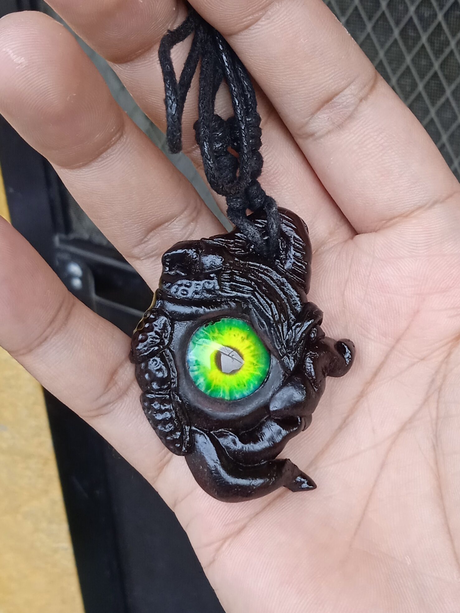 Glass Eye Monster Necklace