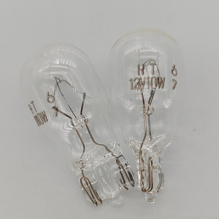 TOSHIBA 12V W10W E4 2C2 FSL T13 Car Rear Bending Flat Plug Bulb ...