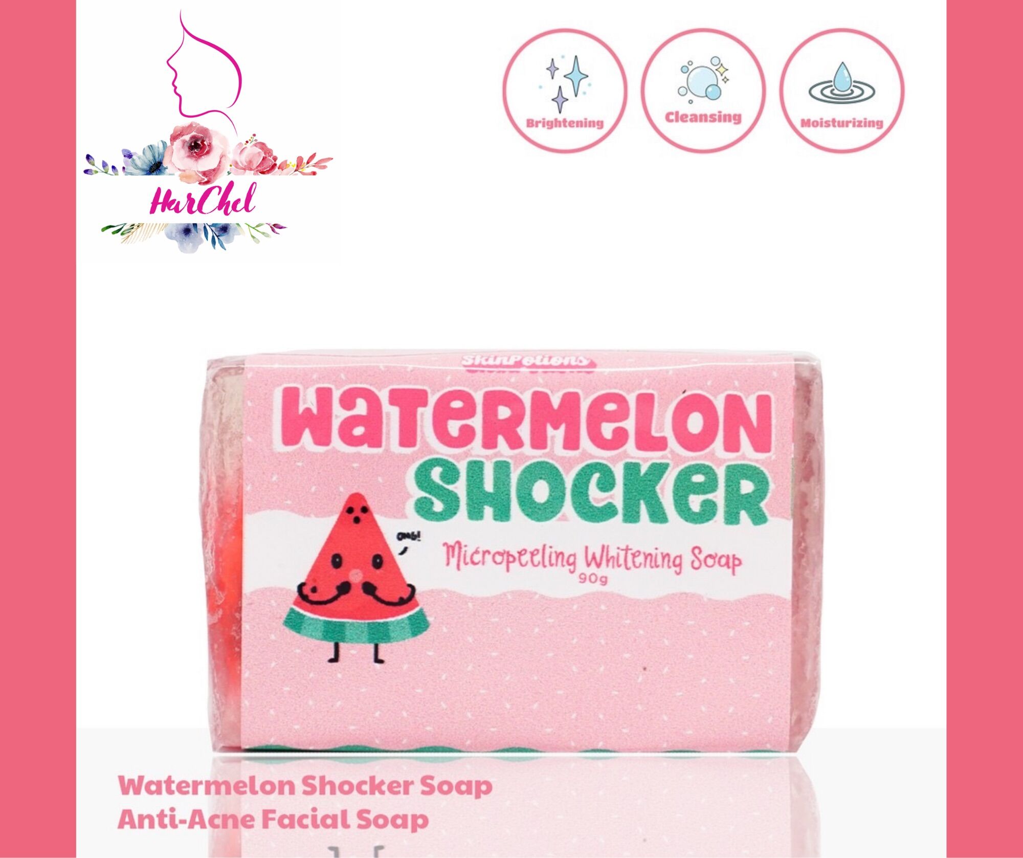 SkinPotions Watermelon Shocker Soap - Anti-Acne and Brightening Soap ...