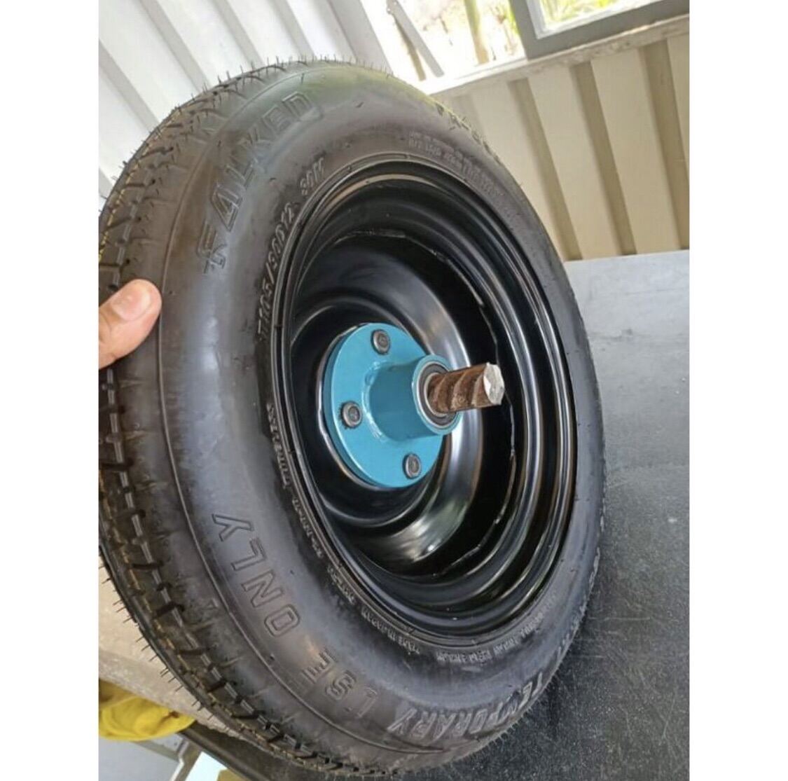 Donut Tire with Spindle Hub Complete Set Rim 12 PCD 100 | Lazada PH