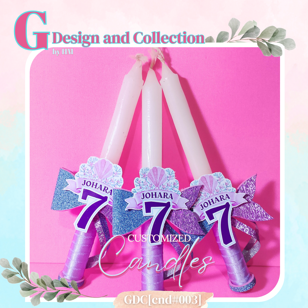 Birthday Candle | Customized Candle for all occasion | Mermaid Candle ...