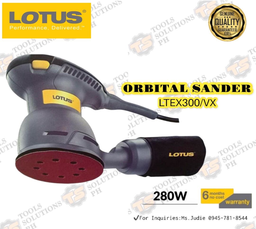LOTUS RANDOM ORBIT SANDER 280W LTEX300/VX | Lazada PH