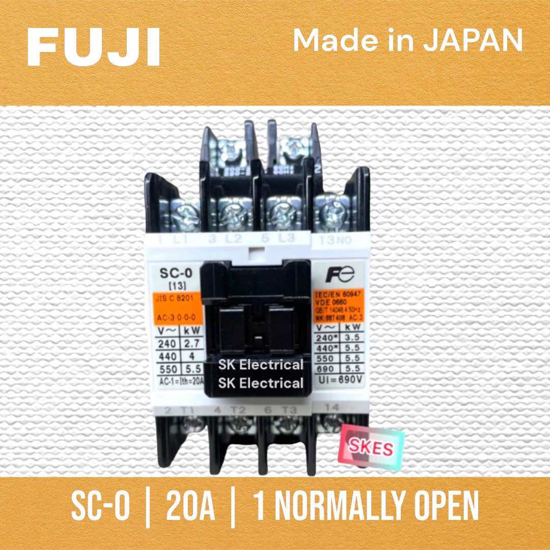 Fuji SC-0 Magnetic Contactor Made in Japan | sc0 | SSK ELECTRIC | Lazada PH