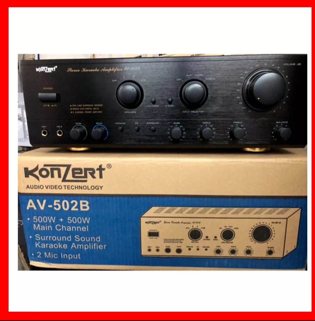 Original Konzert AV-502B Karaoke Amplifier | Lazada PH