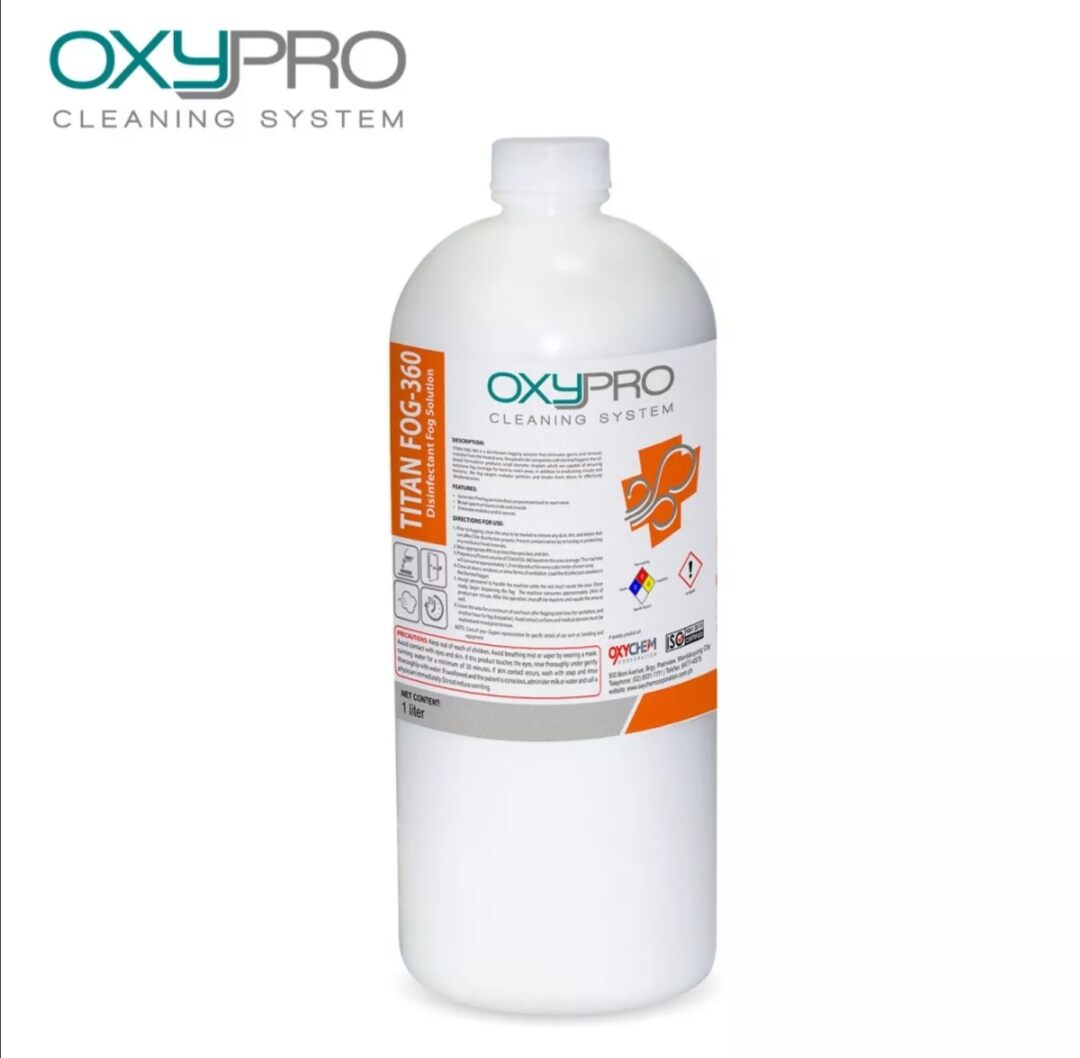 Oxy Pro TITAN FOG DISINFECTANT FOG SOLUTION 1LITER | Lazada PH