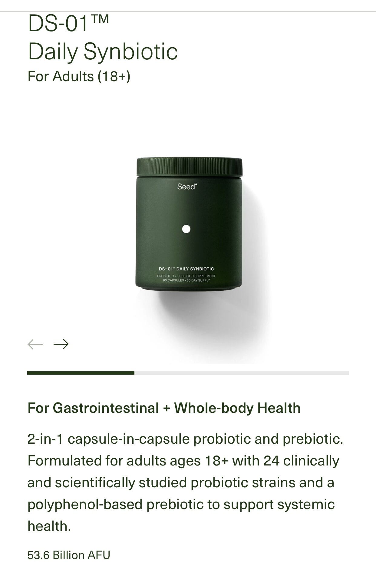 Seed Daily Synbiotic Prebiotic/probiotic | Lazada PH