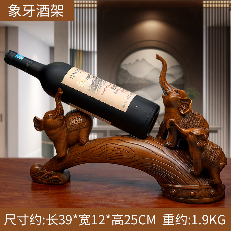 Modern Simple Elephant Wine Rack Decoration Living Room Wine Cabinet ...