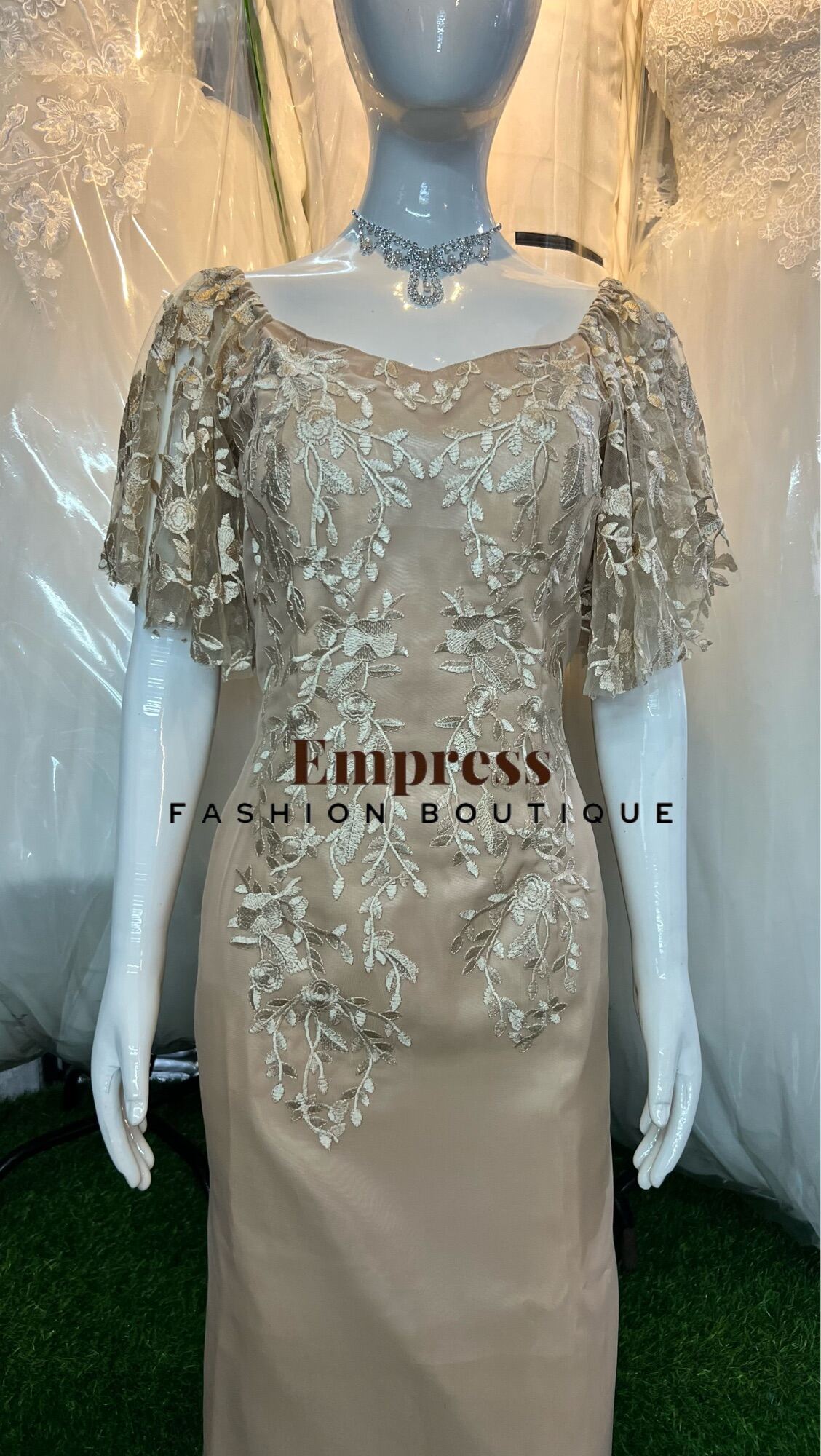 Long Gown Chiffon PALAY PALAY “Beige “ | Lazada PH