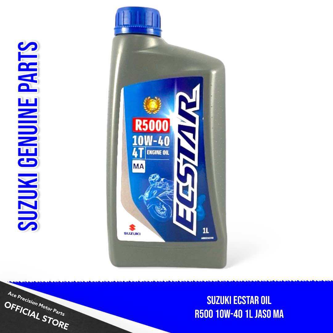 SUZUKI Genuine Oil ECSTAR R5000 API SL MA 10W40 1L | Lazada PH