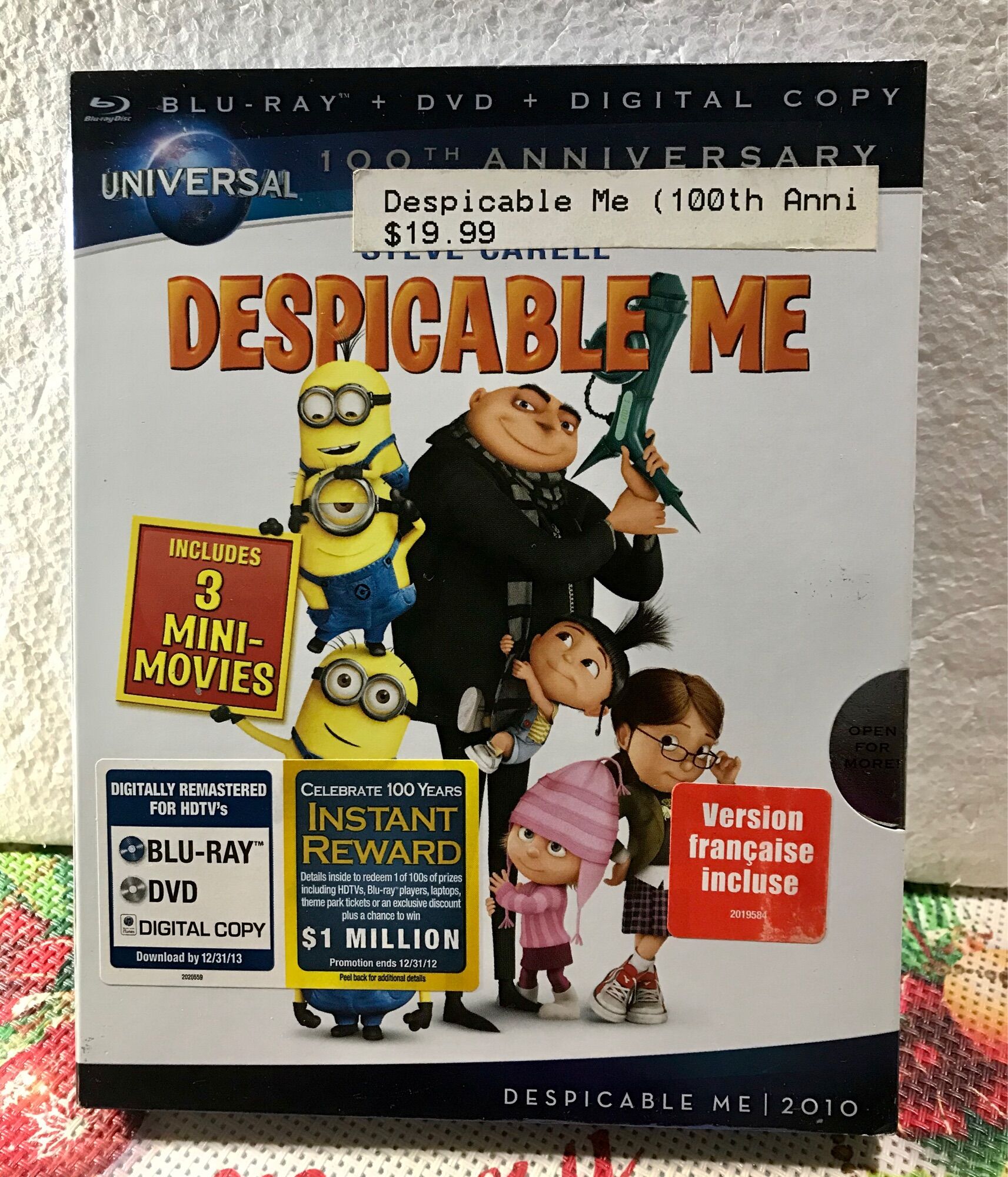 DESPICABLE ME 100th Anniversary Blu-Ray+DVD BRANDNEW | Lazada PH