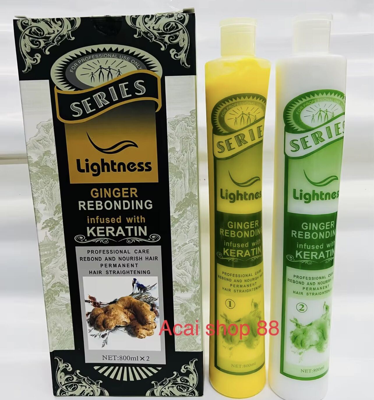 Series lightness ginger rebonding infused with keratin 2in1 lightness ...
