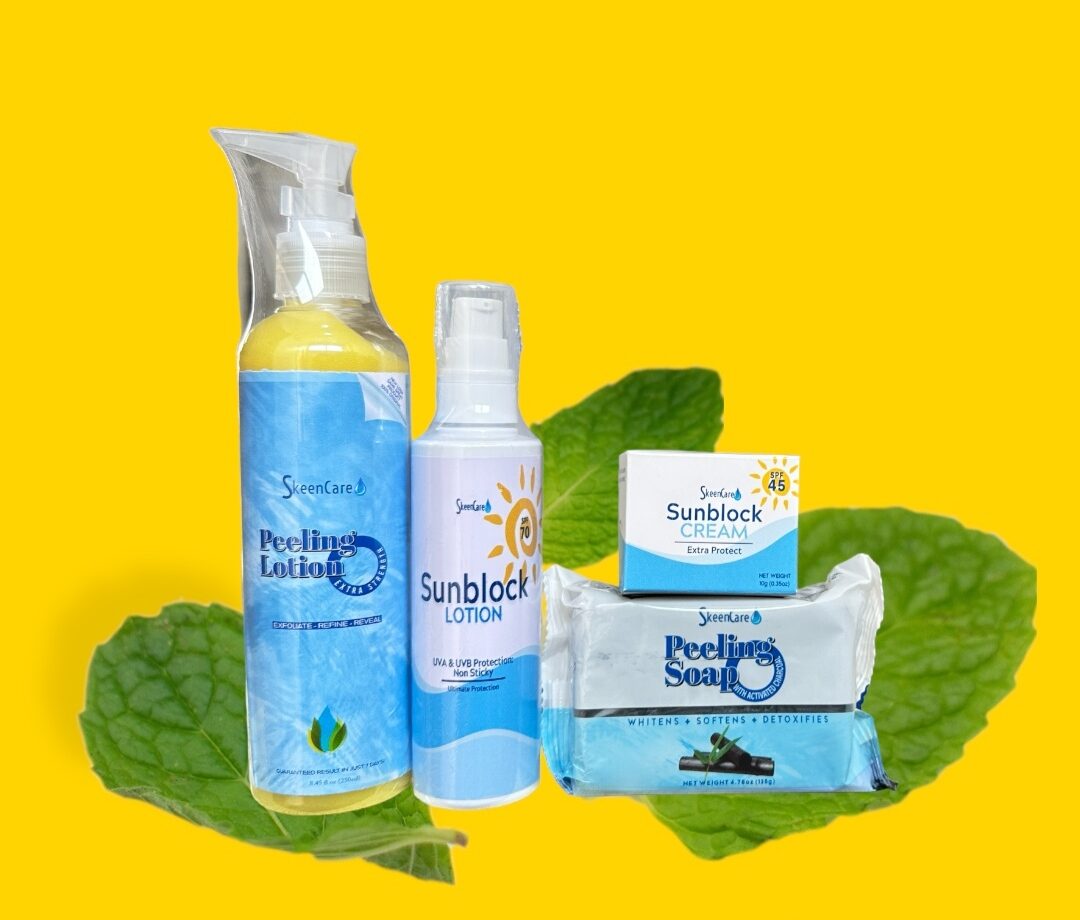 Peeling Lotion Complete Set 250ml with Peeling Soap+Sunblock Lotion ...