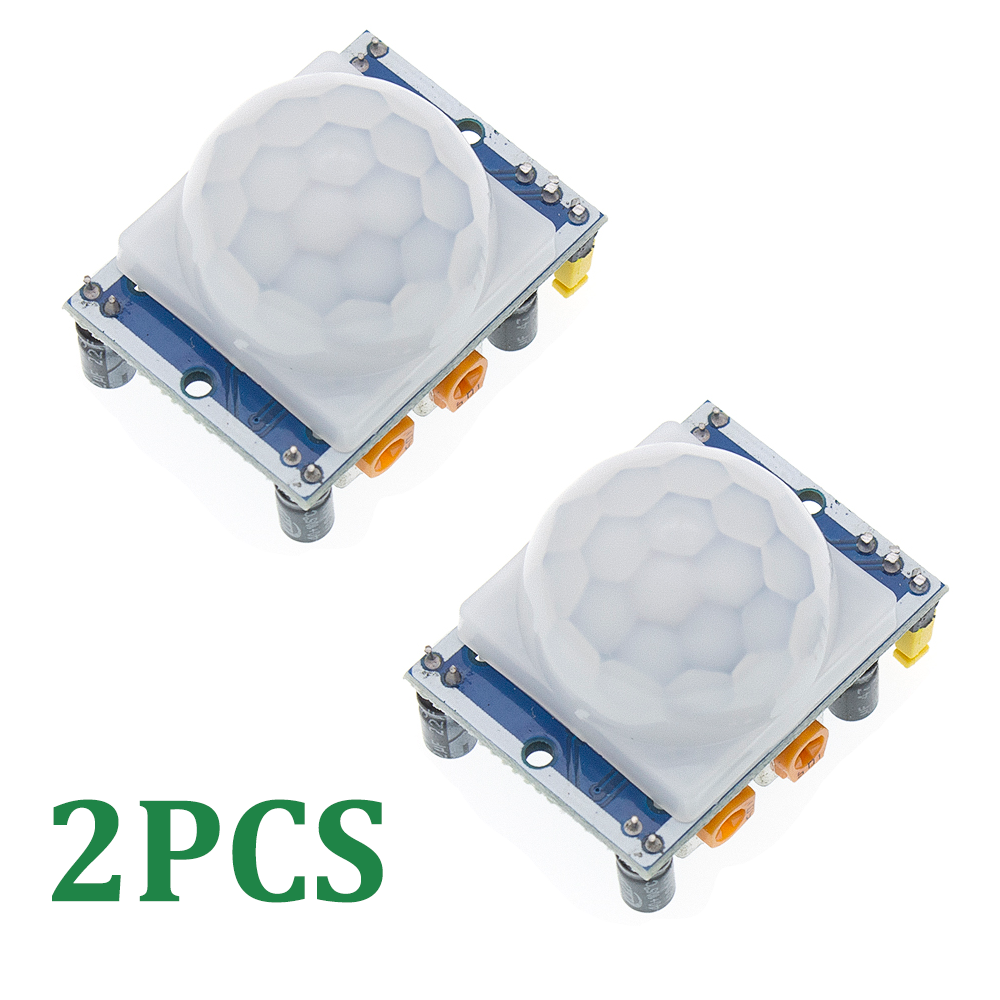 2PCS PIR Sensor HC-SR501 Adjust IR Pyroelectric Infrared Motion Detector Module For Raspberry Pi ...