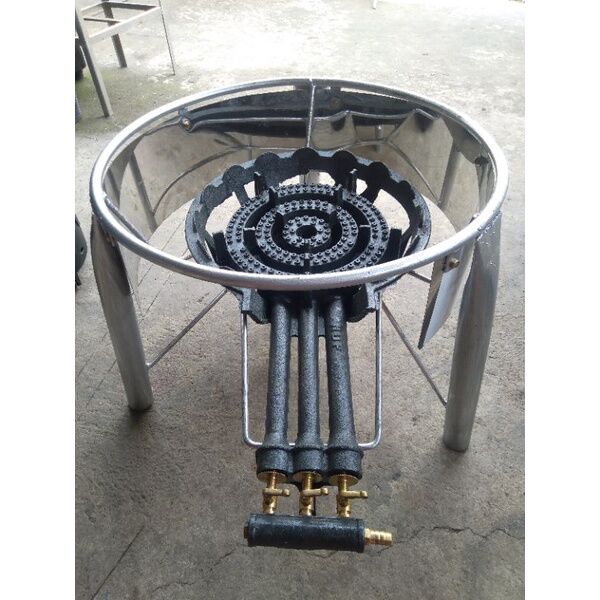 HEAVY DUTY MANUAL GAS BURNER WITH STAINLESS SHEET AND STAND | Lazada PH
