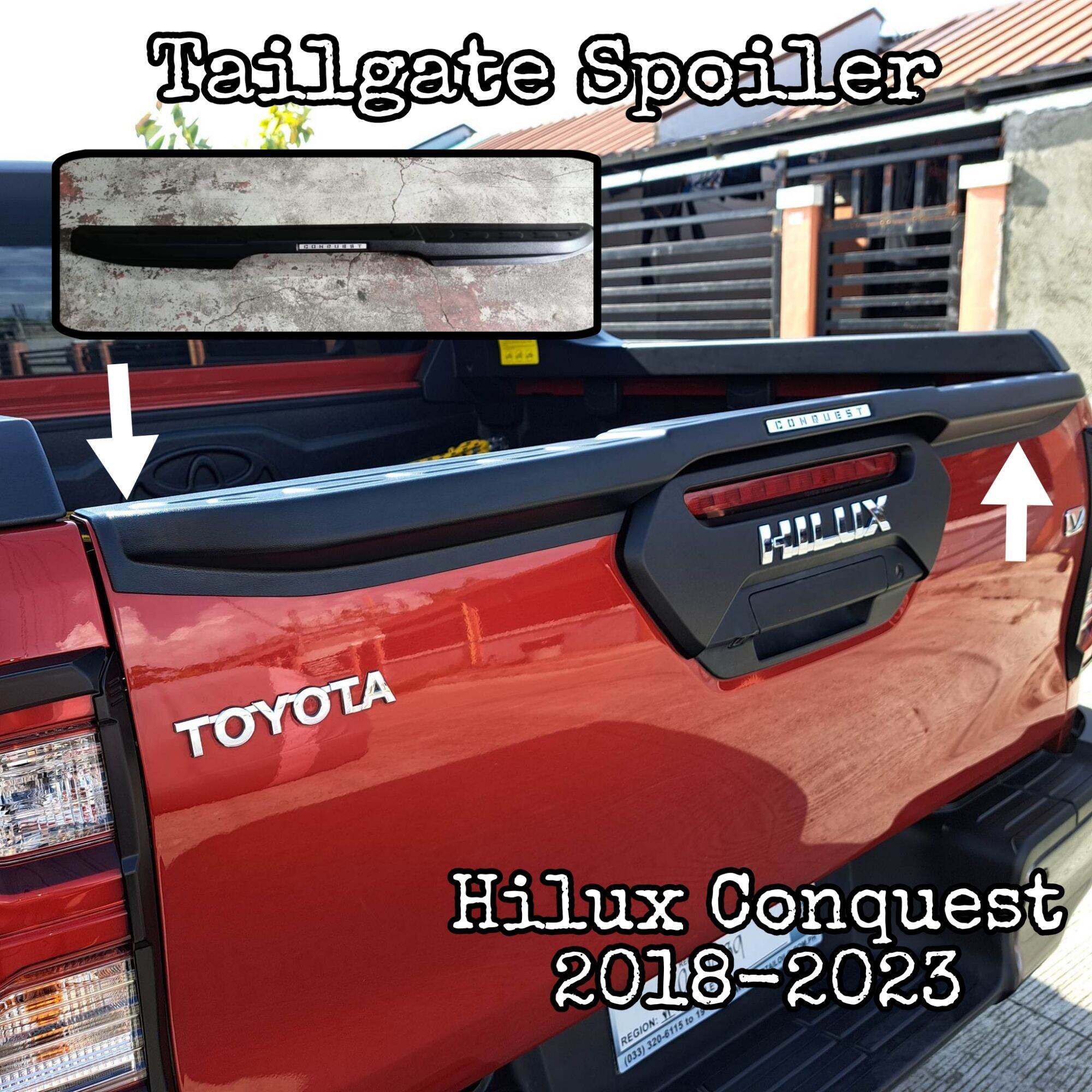 TOYOTA HILUX CONQUEST TAILGATE SPOILER 2018-2023 THAILAND | Lazada PH