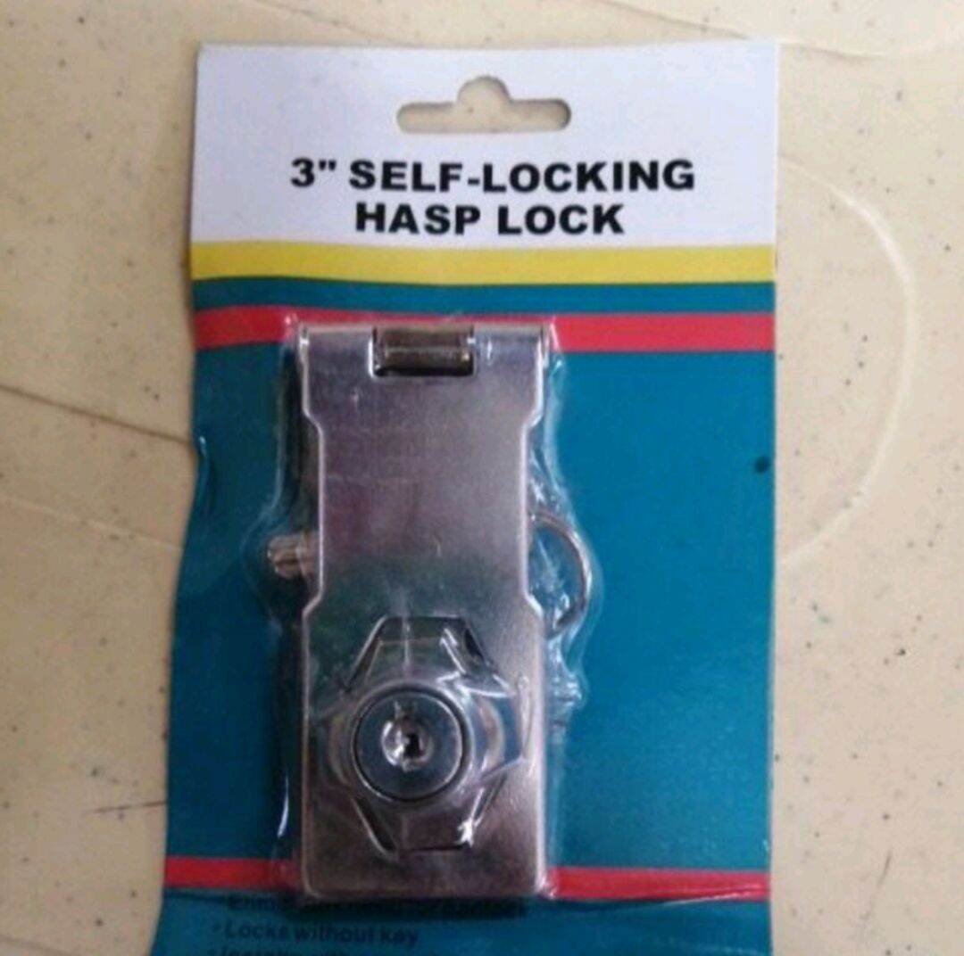 high quality self locking hasp lock /hasp padlock 3" & 4" available ...