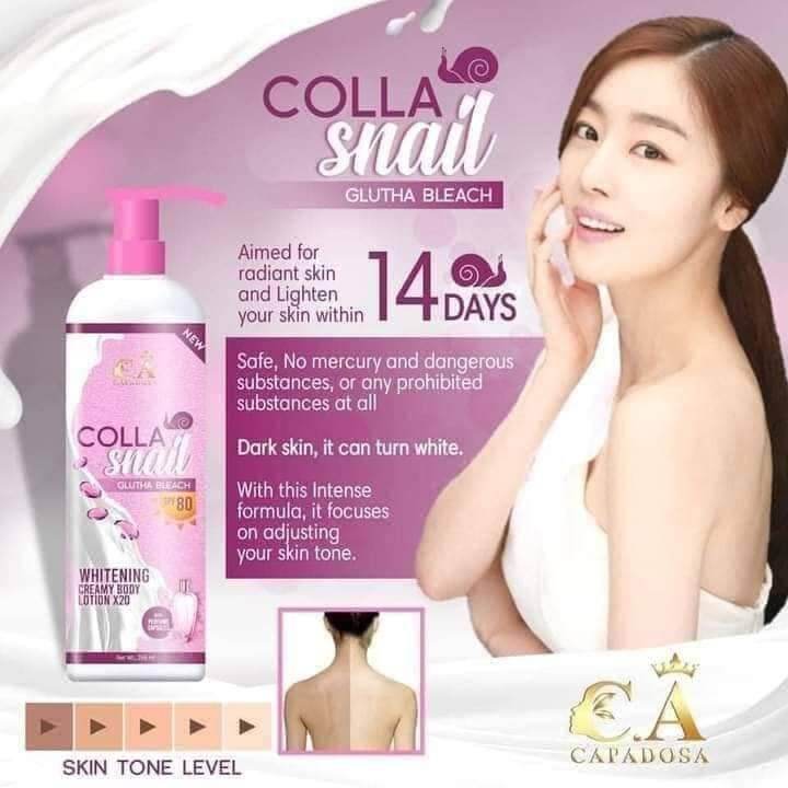 Capadosa Colla Snail Lotion And Korean Perfume Gel Whitening Lotion Original | Lazada PH