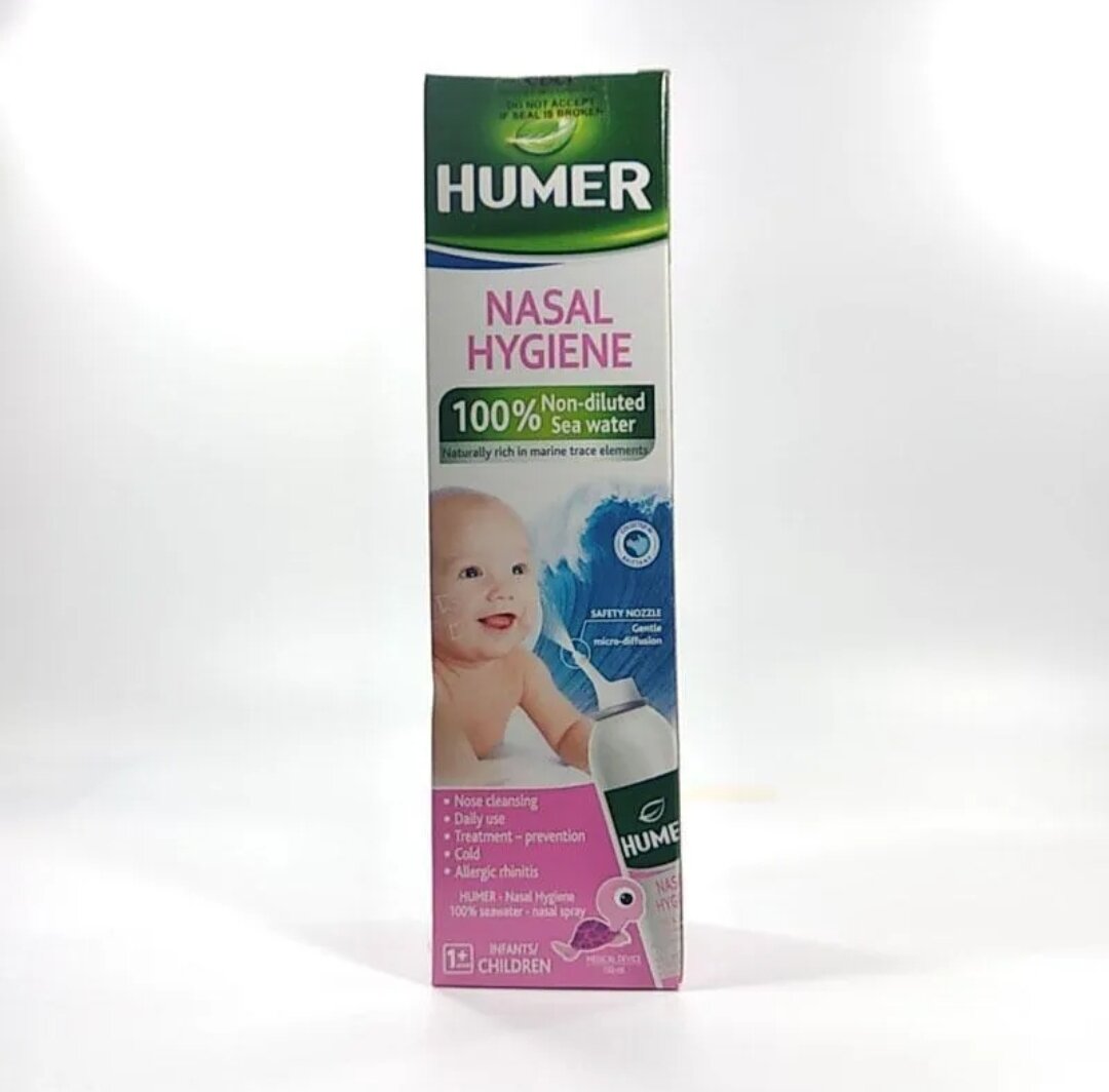 Humer Sterile Nose Hygiene, nasal spray, 100% non-diluted sea water ...