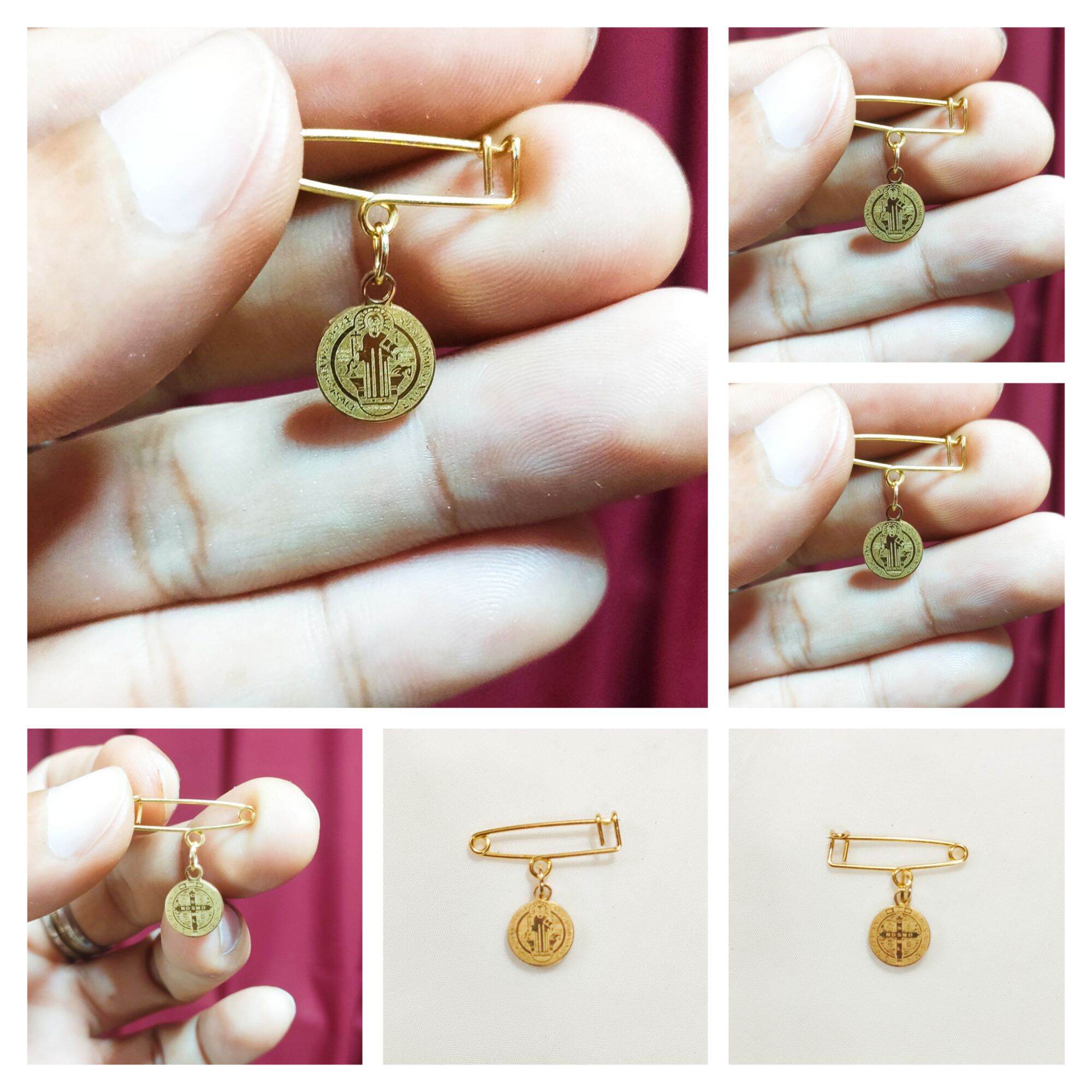 Original Anti-usog St. Benedict Small Miraculous Original Baby Pin ...