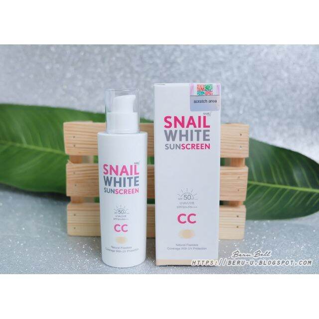 Snail White Sunscreen CC Cream concealer with SPF 50 for sun protection ...