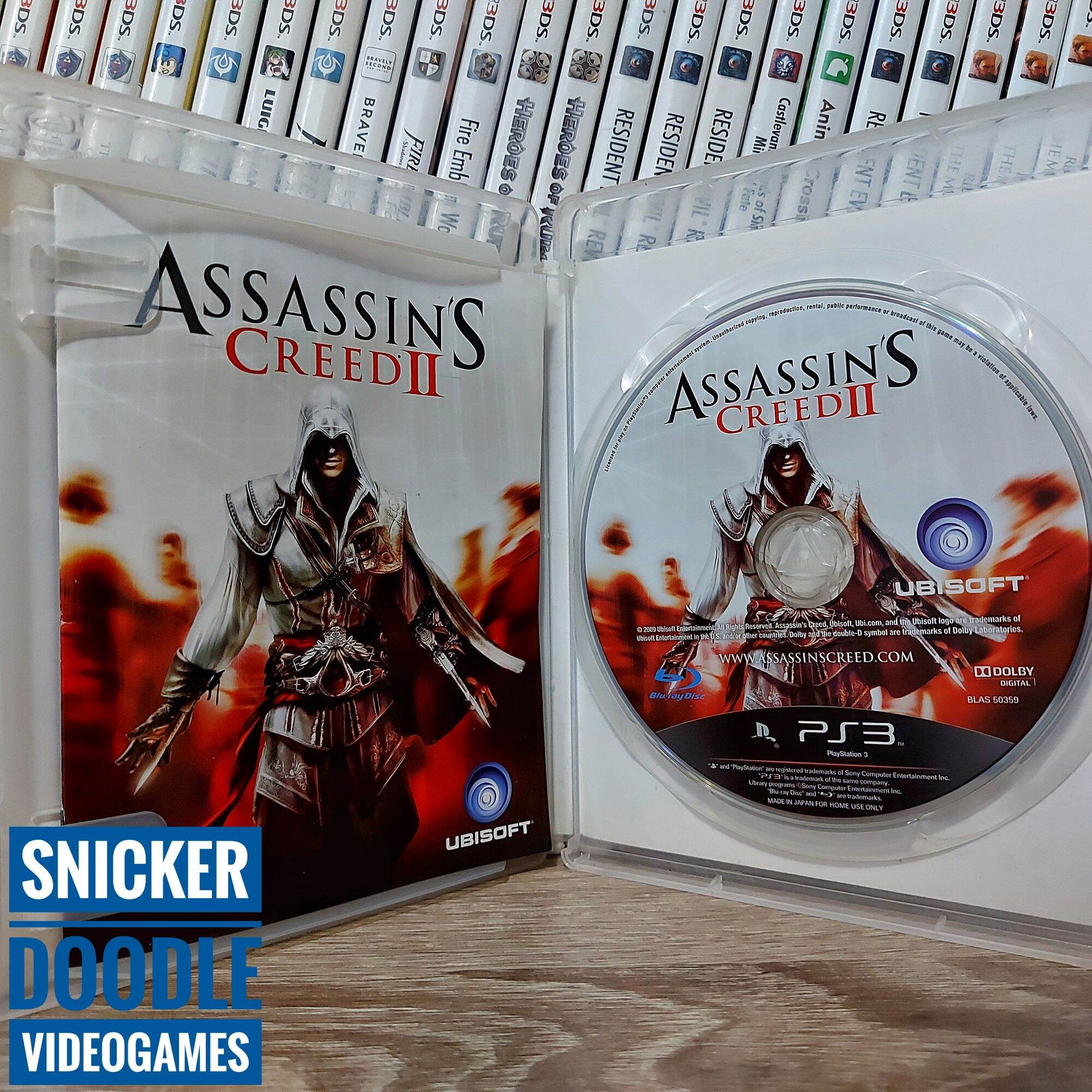 PS3 Games: Assassin's Creed II & III Region 3 With Manual Original ...