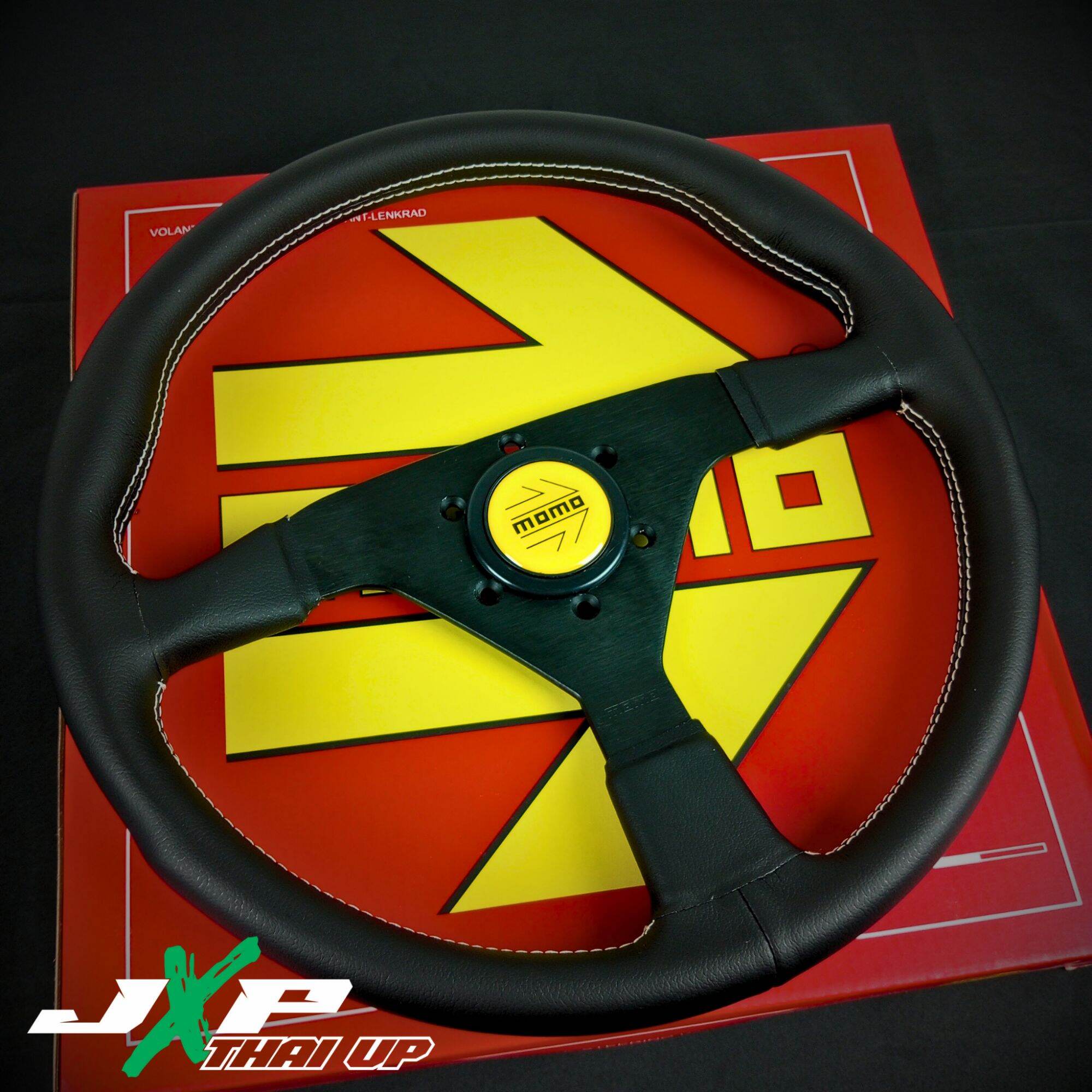 Momo Tuner 350 mm Steering Wheel Genuine Leather Grip High Quality ...