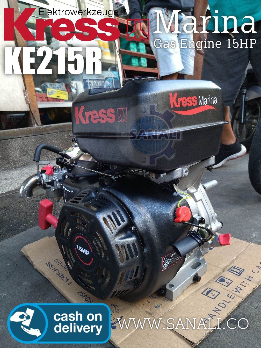KRESS Marina Gas Engine 15HP (KE215R) | Lazada PH