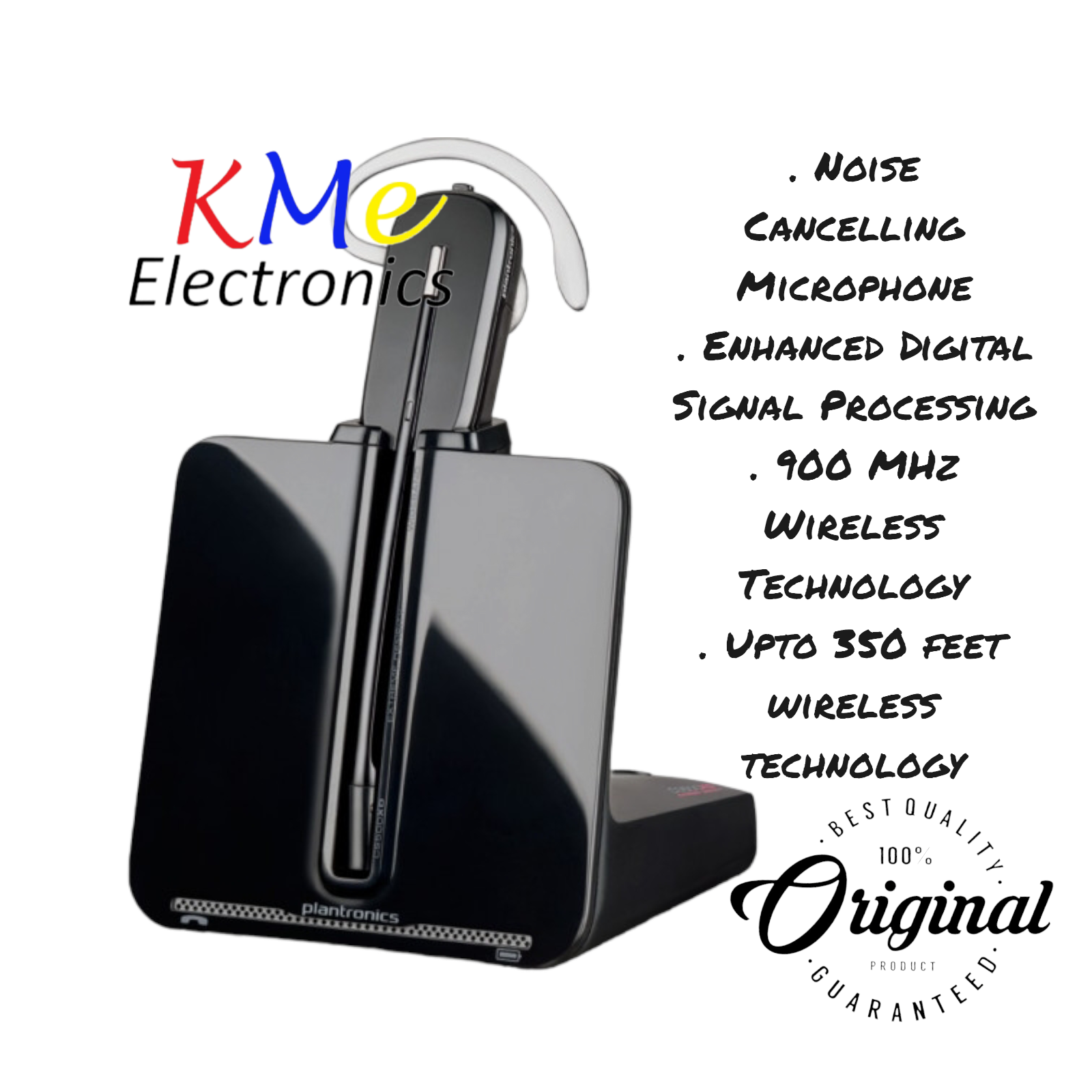 Plantronics Poly CS540-XD (C054 XD) Wireless Headset System Bundle ...