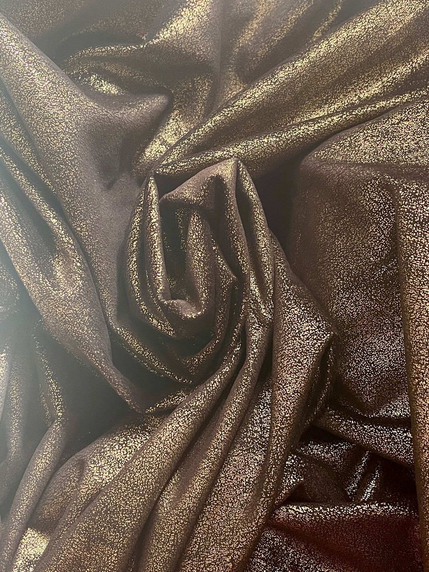 METALLIC GOLD SPANDEX COTTON IMPORTED FABRIC (THICK CLOTH) HIGH QUALITY ...