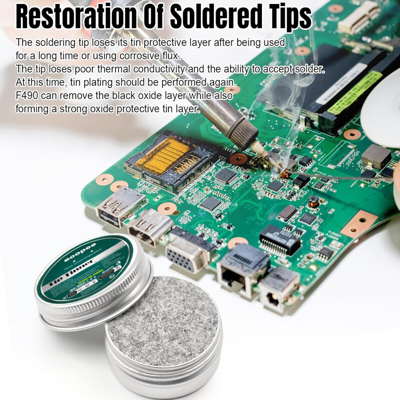 10g/30g/50g Soldering Tip Tinner Activator - Non-Stick Oxide Cleaner ...