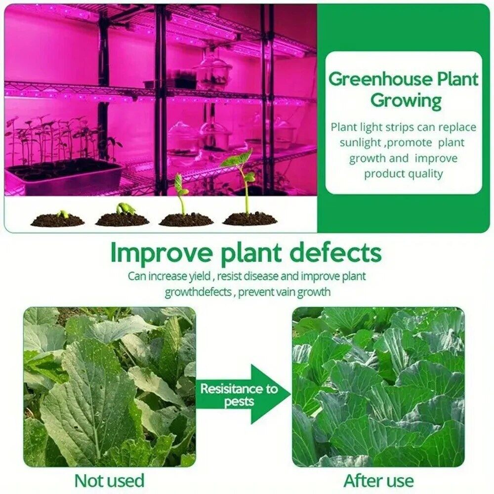 Plant Light Grow LED Strip 5V USB LED 1-5m Full Spectrum LED Chip For ...