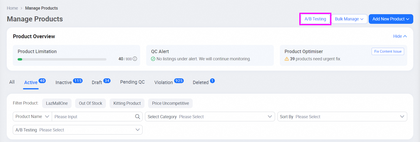 What is A/B Testing?| Lazada Seller Center