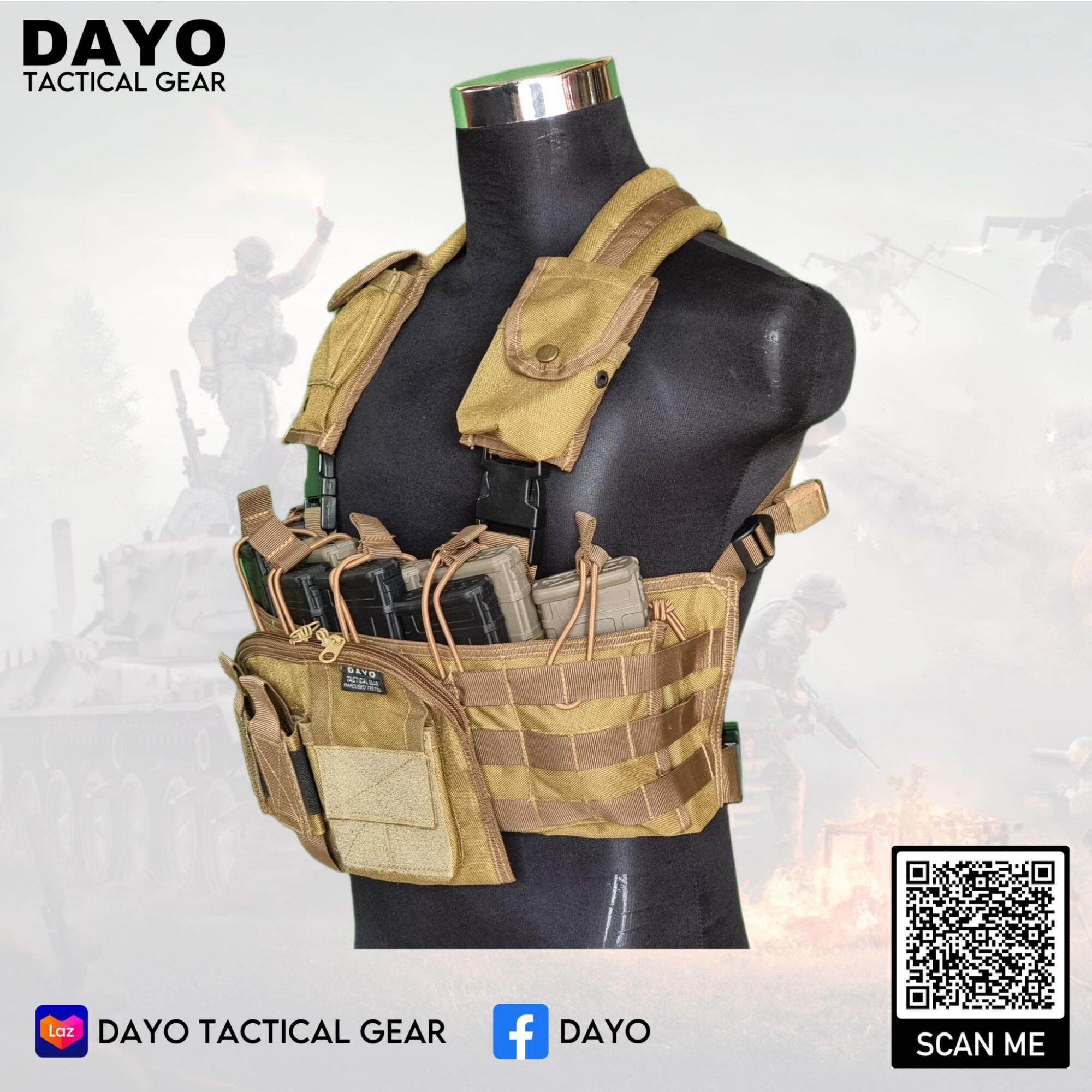 (DAYO) X-BACK BANDOLIER FOR M16/M14/R4 | Lazada PH