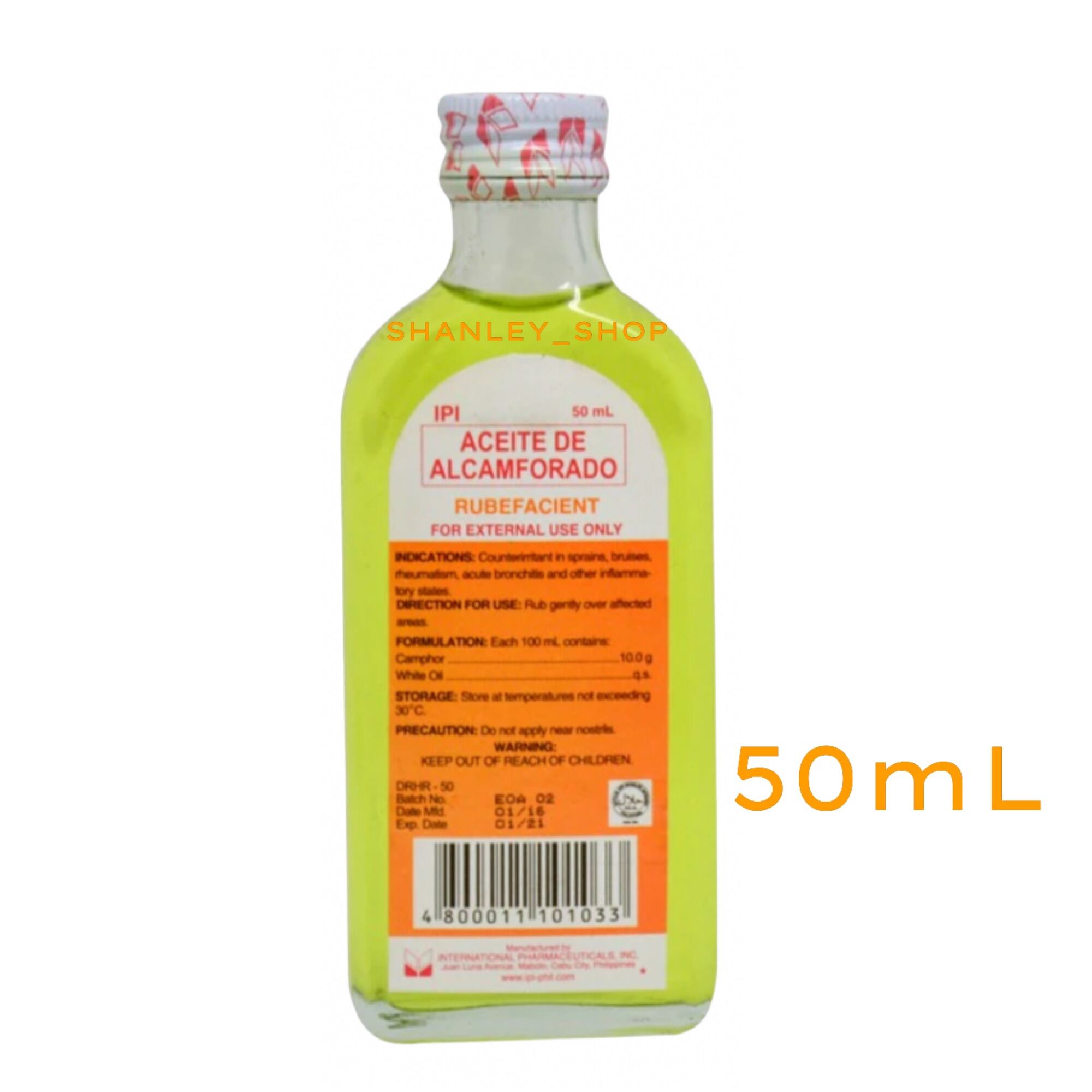 ACEITE DE ALCAMFORADO RUBEFACIENT Rubbing Oil 25ml 50ml | Lazada PH