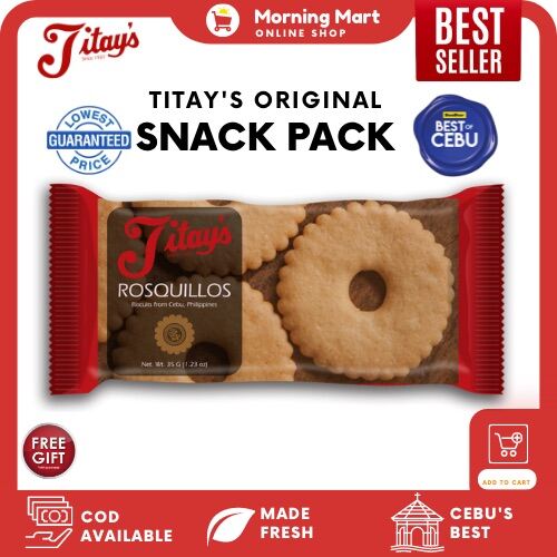 Titays Classic Rosquillos Snack / Baon pack 35 grams | Cebu's Best ...