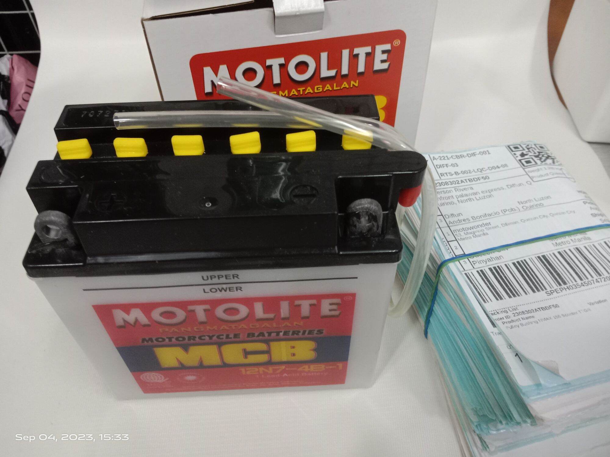 Motolite Battery 12N7-4B w/ Battery Solution Heavyduty | Lazada PH