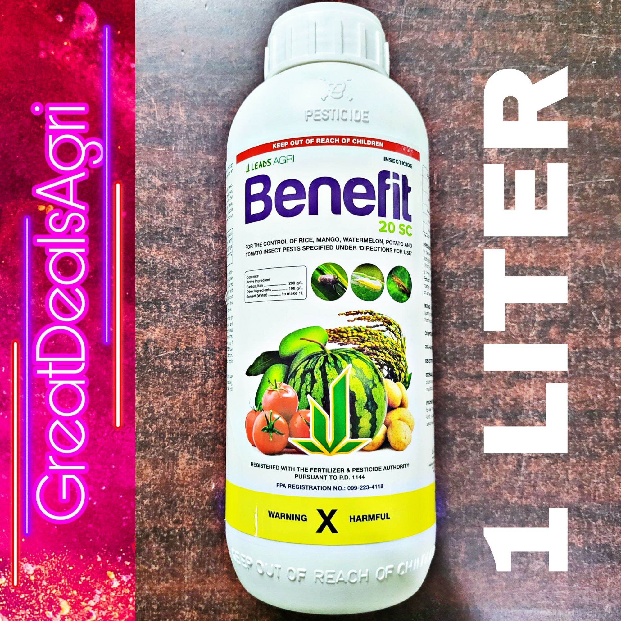 BENEFIT 20 SC CARBOSULFAN INSECTICIDE (1 LITER) BY LEADS AGRI | Lazada PH