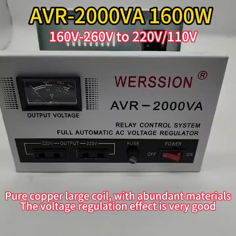 AVR Automatic Voltage Regulator 1600W 220V 110V Voltage Converter For ...