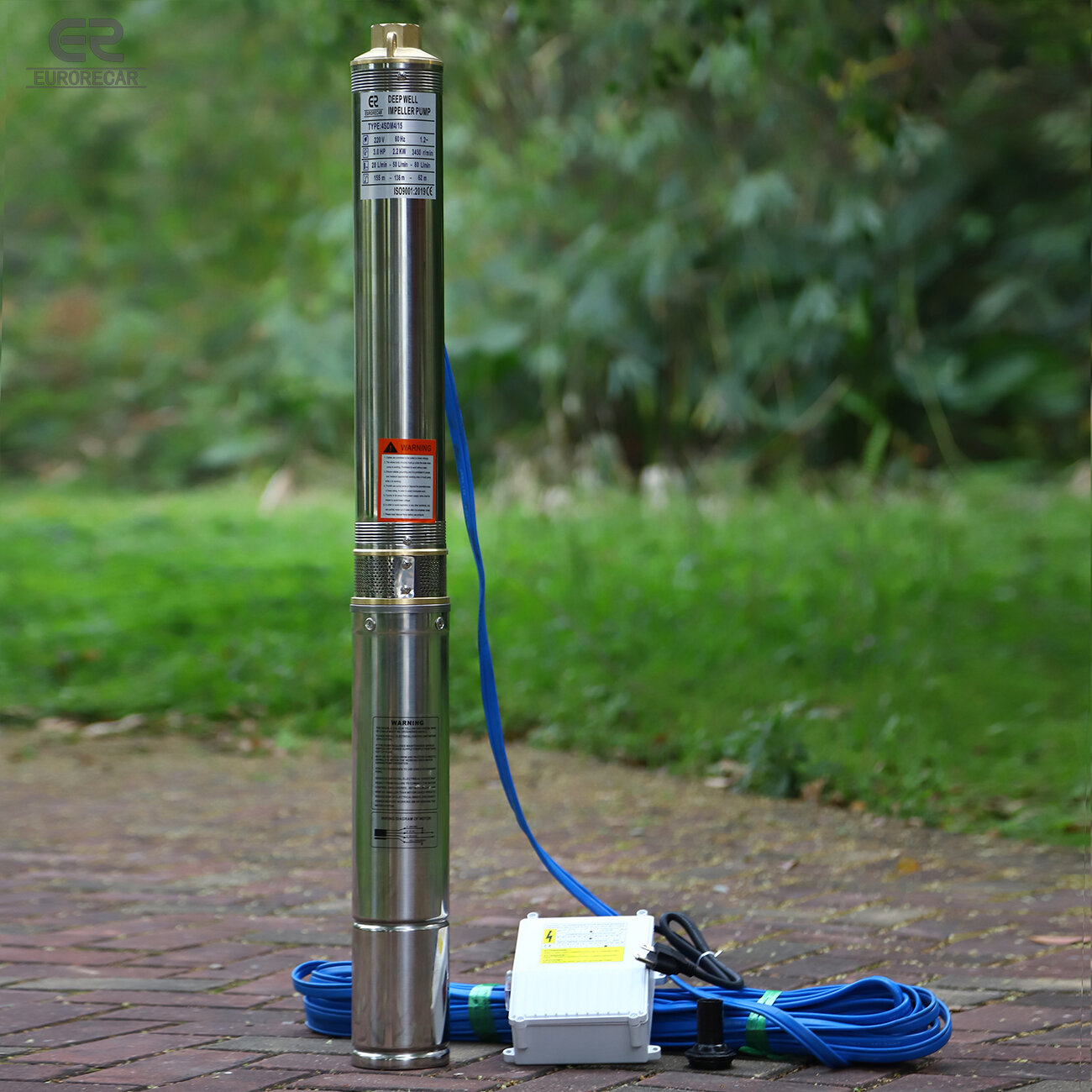 220V 60Hz Submersible Pump 4Inch 3HP Copper Interface Deep Well Bore ...