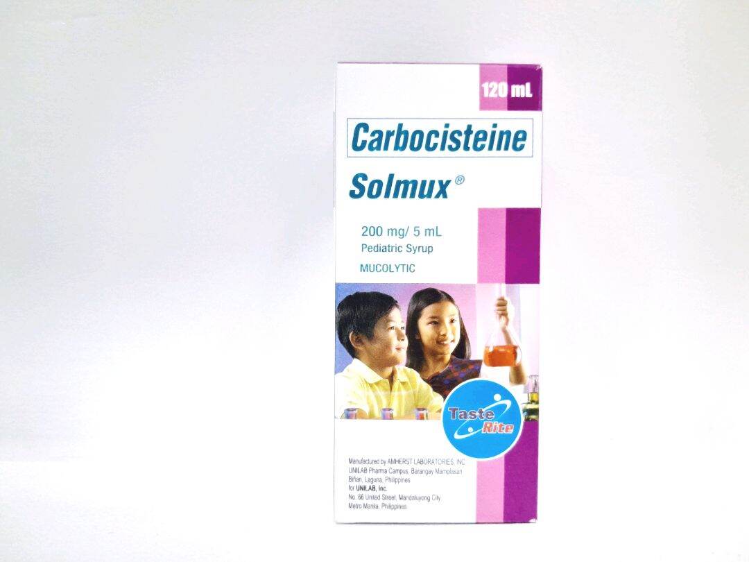 Solmux syrup 200mg/5ml (Carbocisteine) | Lazada PH