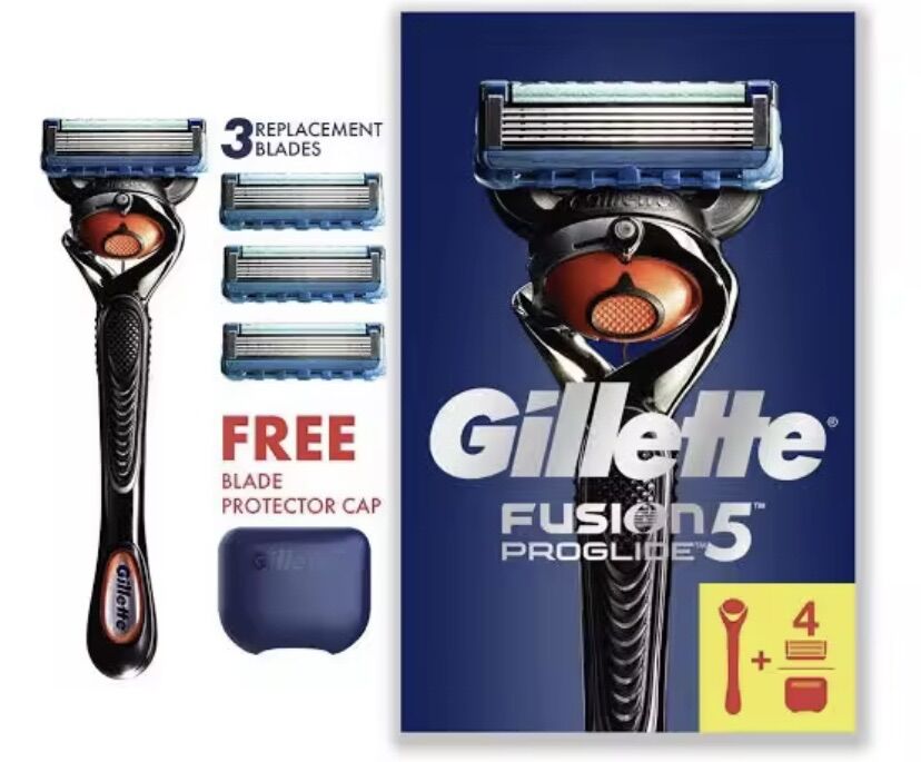 Gillette Fusion 5 ProGlide Bundle 1 aHandle + 4 Refill + 1 Free Blade ...