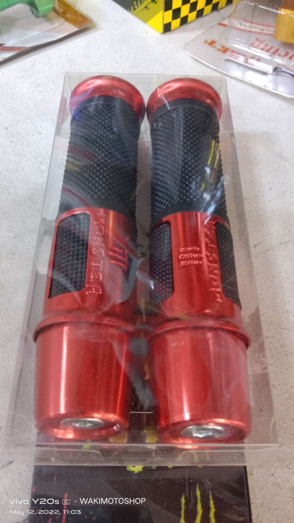 Handle Grip Monster Long Alloy RED Color | Lazada PH