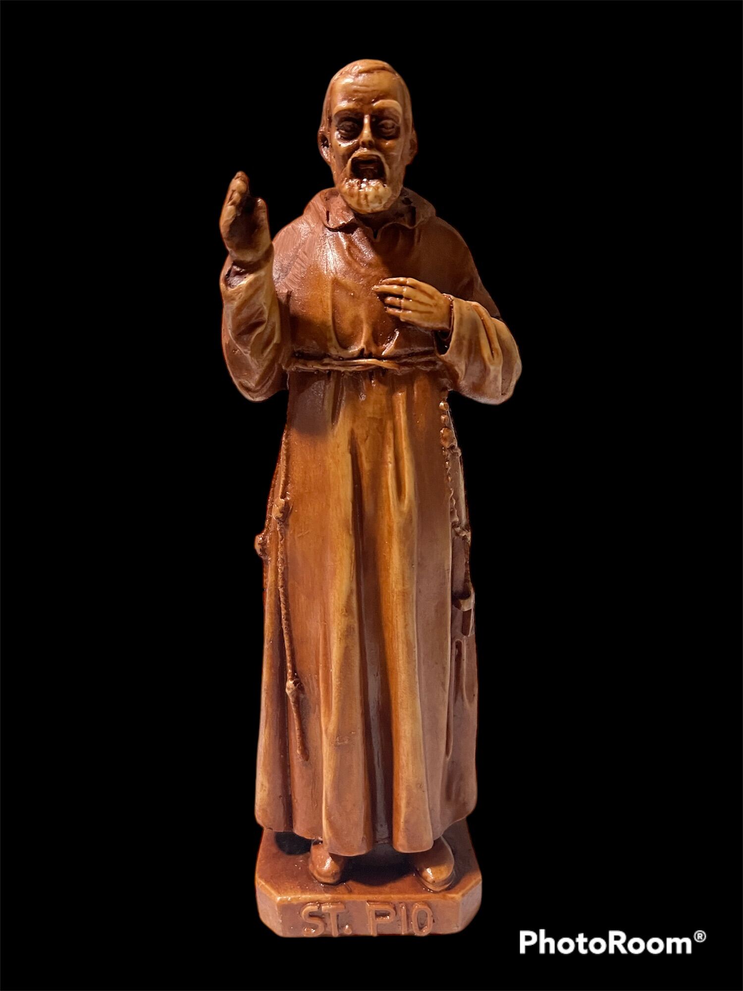 Saint Padre Pio ( 7.5 inches,resin made) | Lazada PH