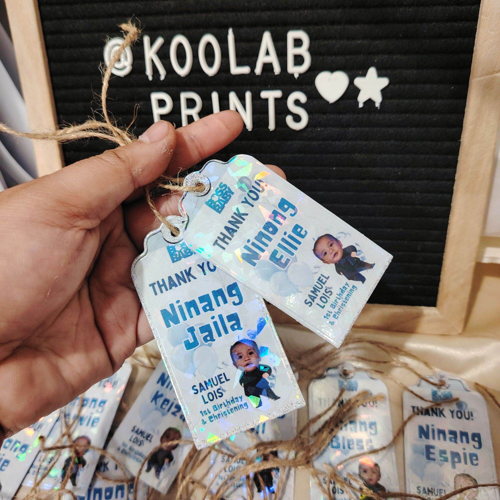 Customized Tag for Souvenir & Giveaways Gift Tags for Birthday ...