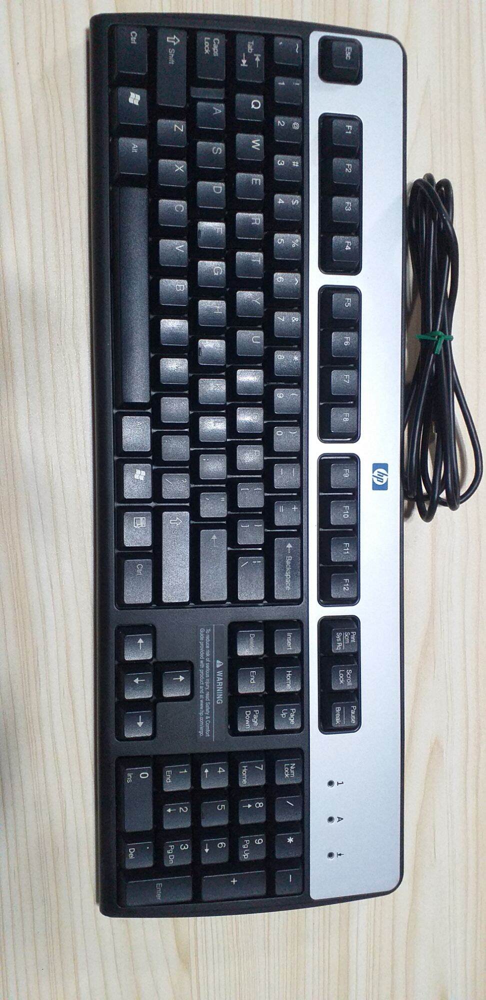 Hp keyboard Silver Black USB wired SDL4000, KU-0316 (See first Product ...