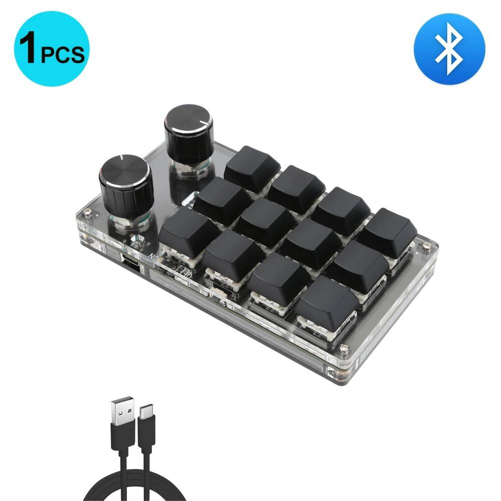 Programmable DIY Mechanical Keyboard Bluetooth/USB Wired RGB Custom ...